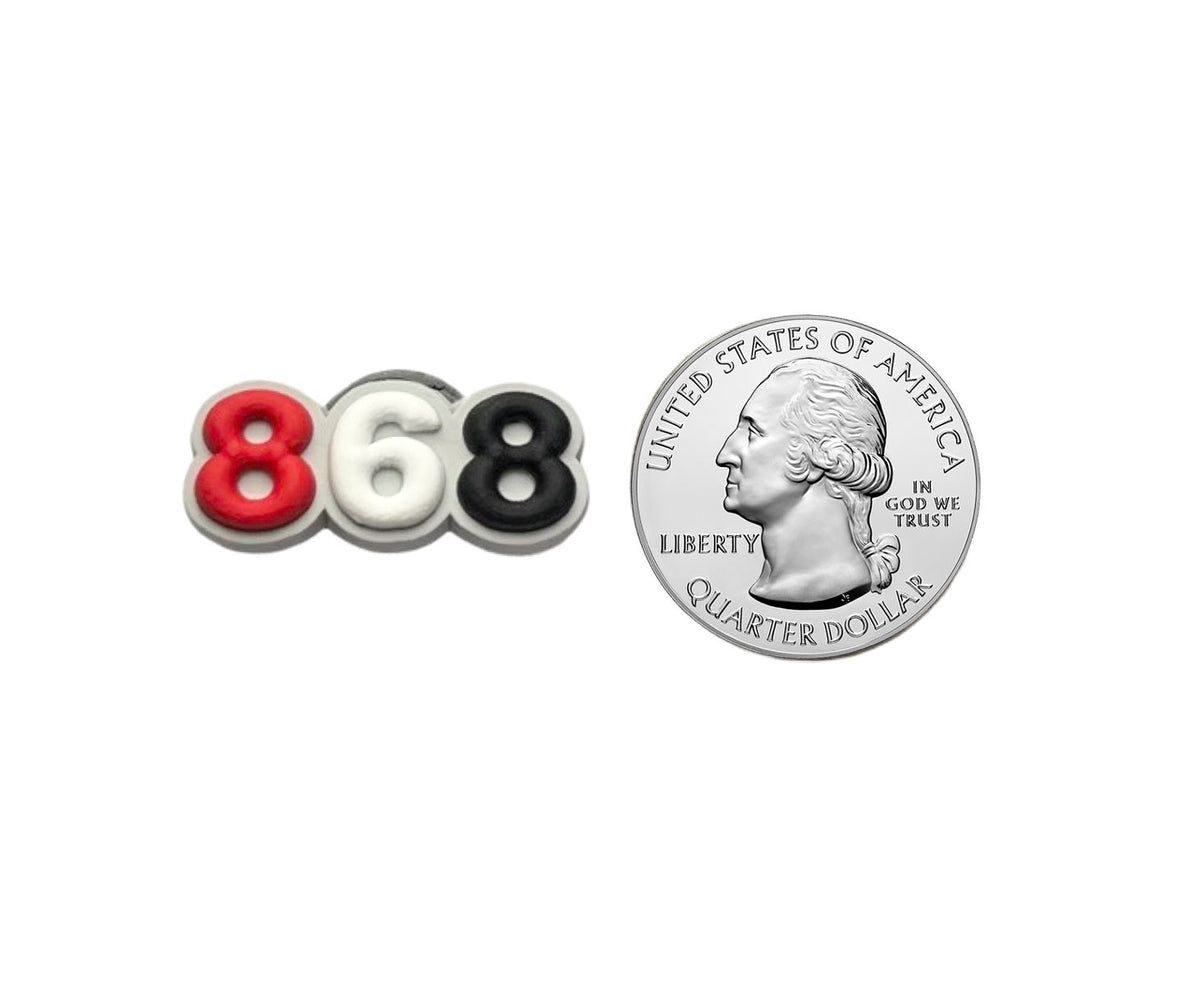 Trinidad & Tobago Area Code - 868 - Shoe Charm | CaribeHeart