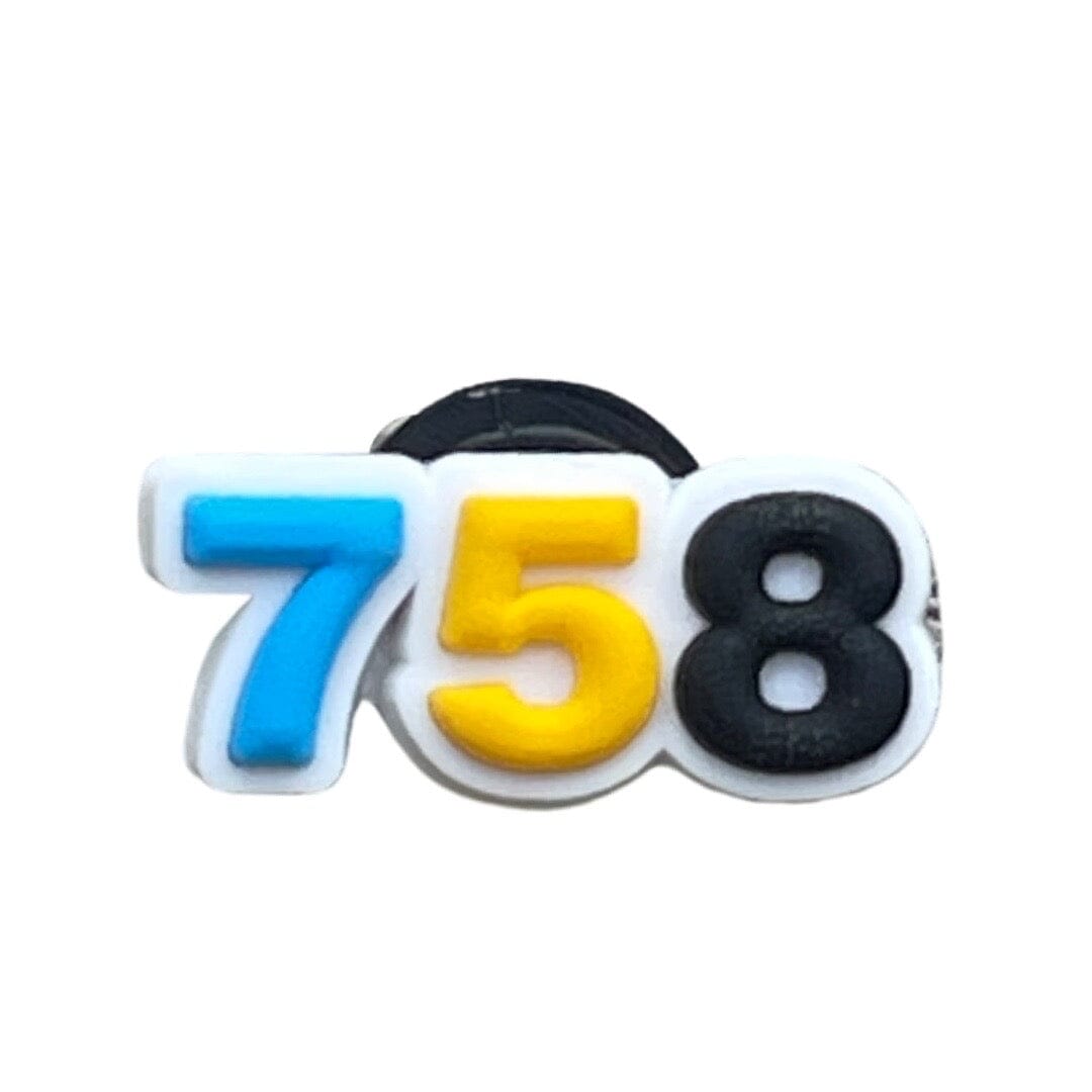 Saint Lucia Area Code - 758 - Shoe Charm | CaribeHeart