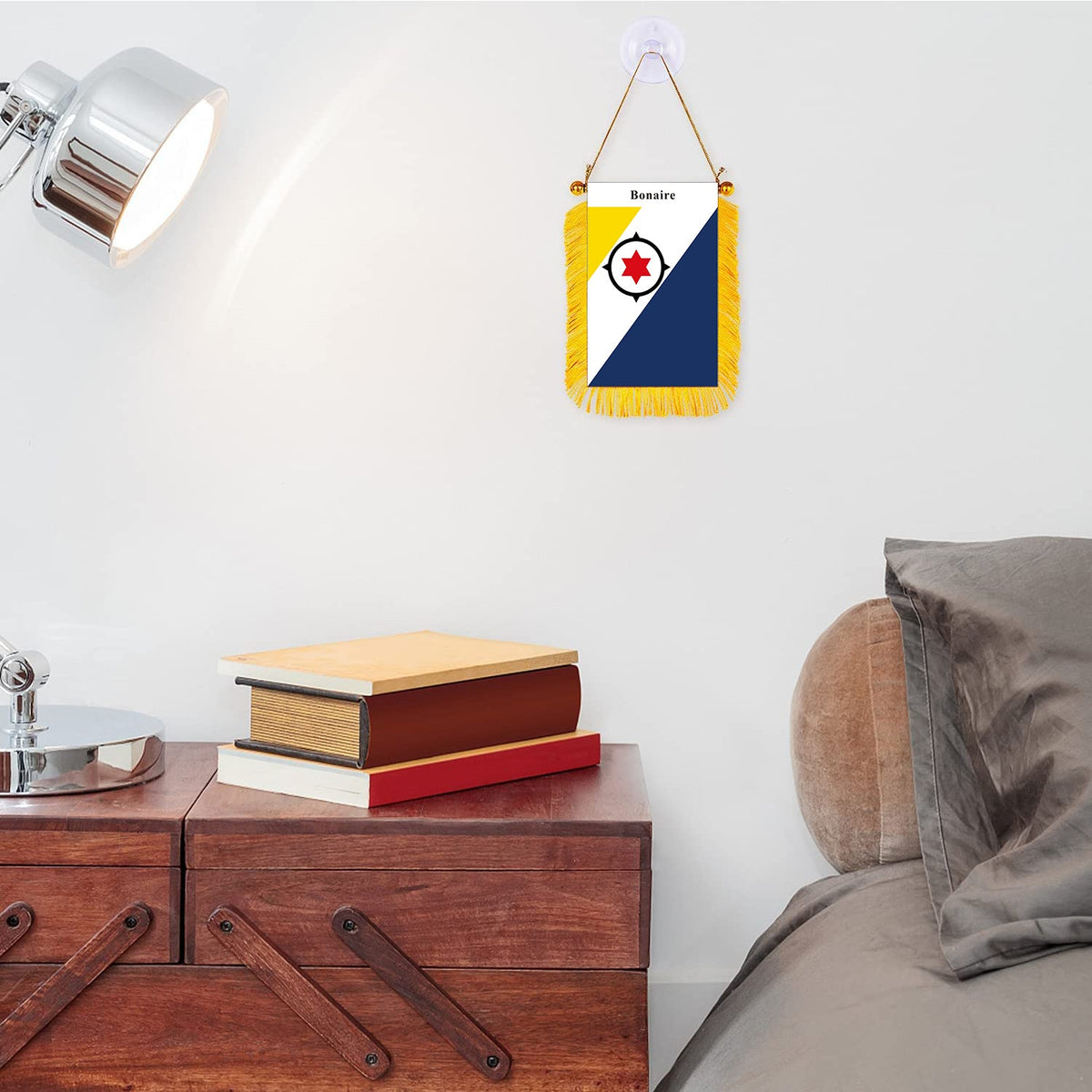 Bonaire Rearview Mirror Flag | CaribeHeart