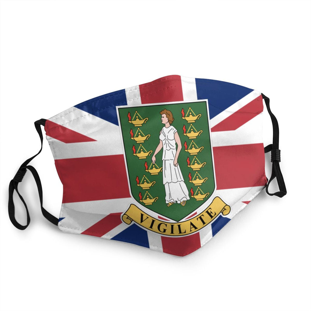 British Virgin Islands Face Covering | CaribeHeart