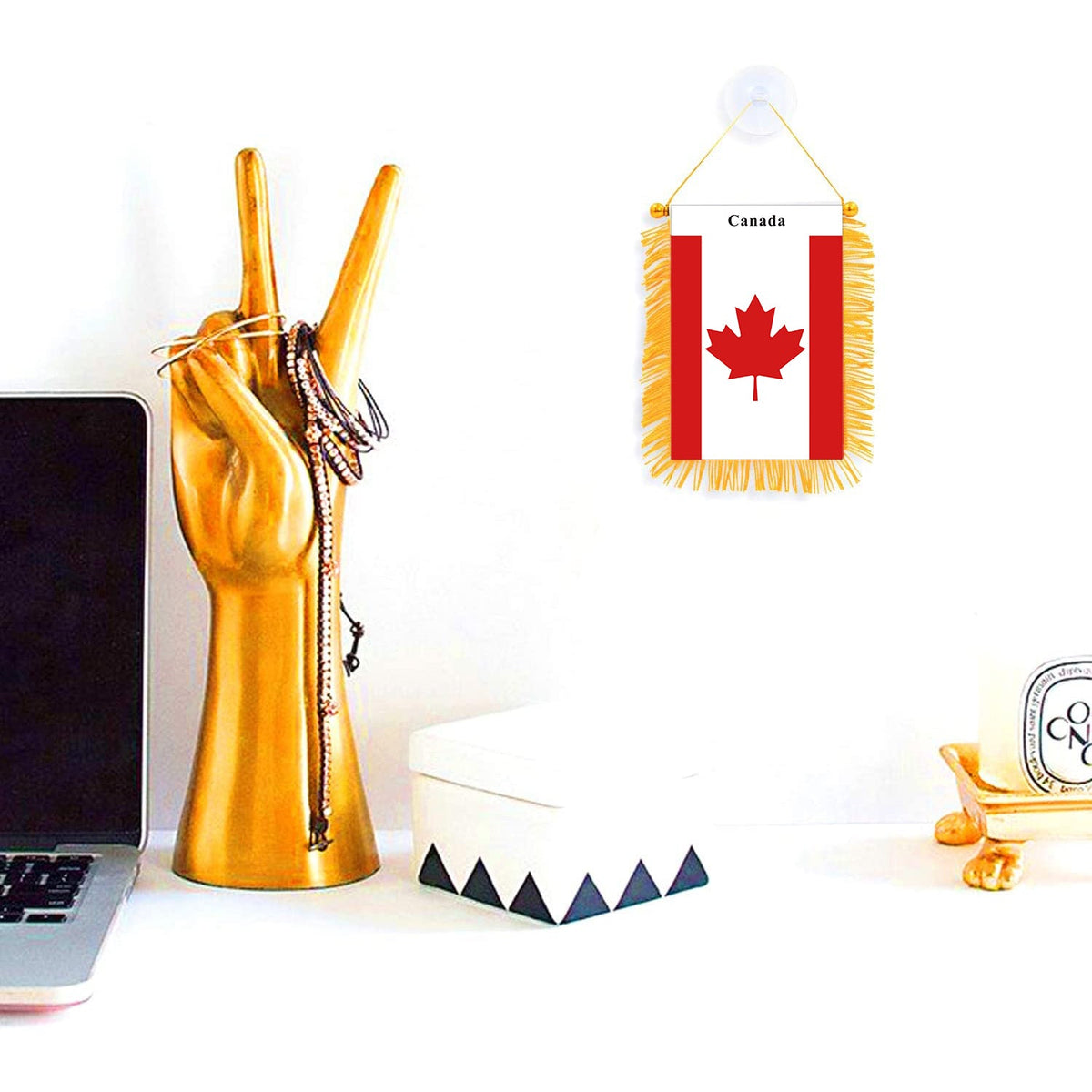 Canada Rearview Mirror Flag | CaribeHeart